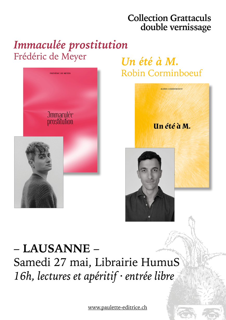 Double vernissage de livres avec les éditions Paulette et leurs auteurs ...